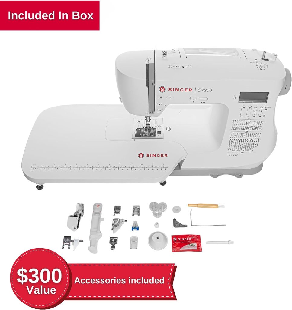 SINGER C7250 Sewing Machine Review With Best Details: Pros, Cons, All Features - Sewing Knit