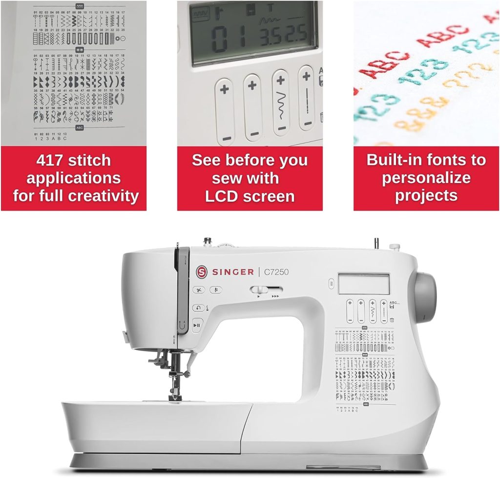 SINGER C7250 Sewing Machine Review With Best Details: Pros, Cons, All Features - Sewing Knit